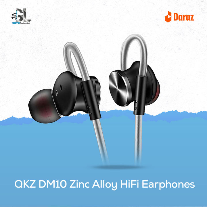 QKZ DM10 Zinc Alloy HiFi Earphones | Daraz.com.bd
