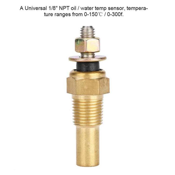 Universal 1/8NPT Electrical Temperature Sender Water Oil Temp Sensor ...
