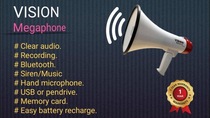 VISION MEGAPHONE-VSN-MP-01 (DURJOY) | Daraz.com.bd