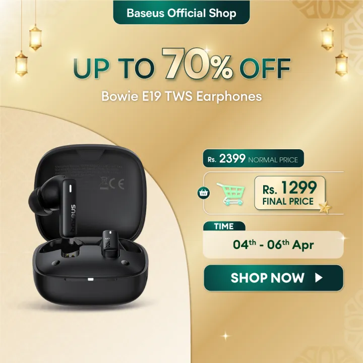 Baseus Bowie E18/E19 True Earphones IPX4 Waterproof TWS Earbuds for HUAWEI Xiaomi Samsung Smart ...