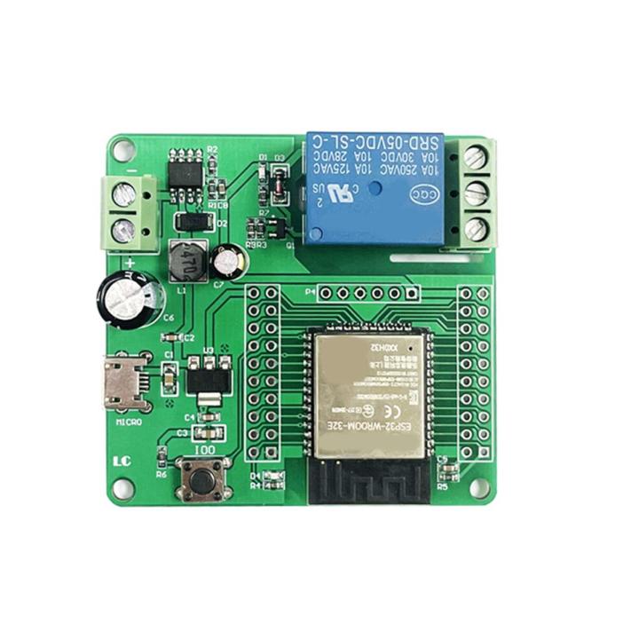 One Channel Relay ESP32-WROOM Development Board Single Relay Module DC 7-60V Power Supply for ...