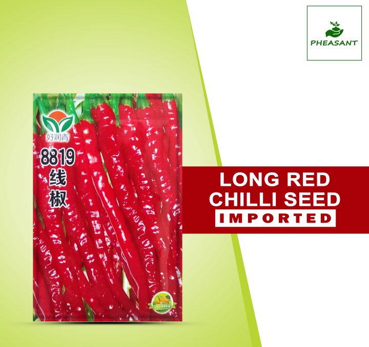 Imported Red Long Chilli Seed (8819) Intact Packet | Daraz.com.bd