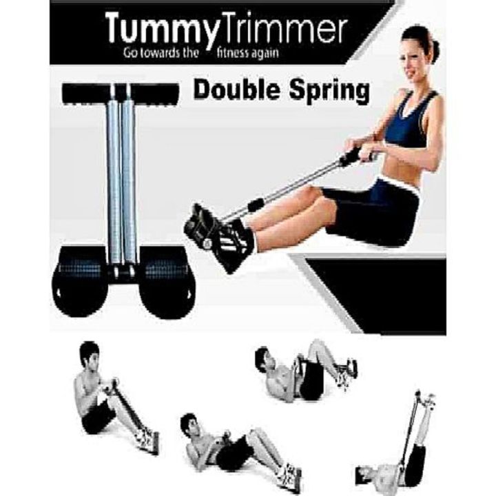 Tummy Trimmer - Double Spring Waist Trimmer abs Exerciser Tummy Trimmer ...
