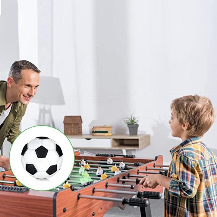 6Pcs Table Soccer Balls Classical Mini Footballs Black Desktop Toys ...