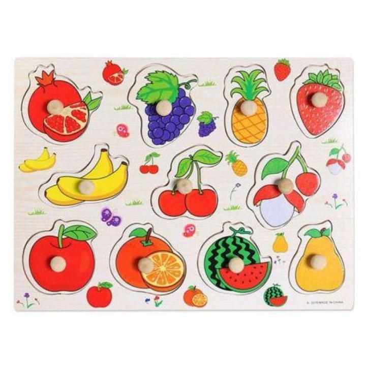 Wooden Education Learning Puzzle for Kids - Multicolor - Baby Toys ...