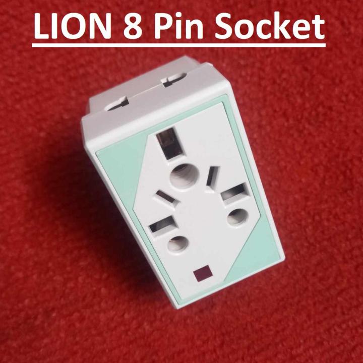 LI-ON Power FUSE Socket AC 250V 16A 2 Pin Power Plug To 3 Way 8 Point ...