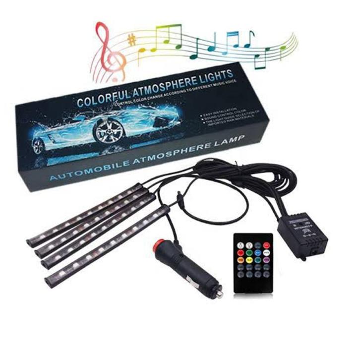 Car interior LED music With Voice sensor And Remote control Music Light ...