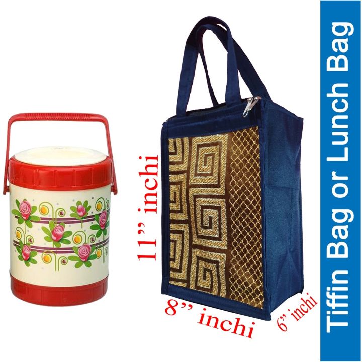 Lunch Bag Tiffin Bag Hotpot bag for Men Women Big chamber Bag hand bag ...