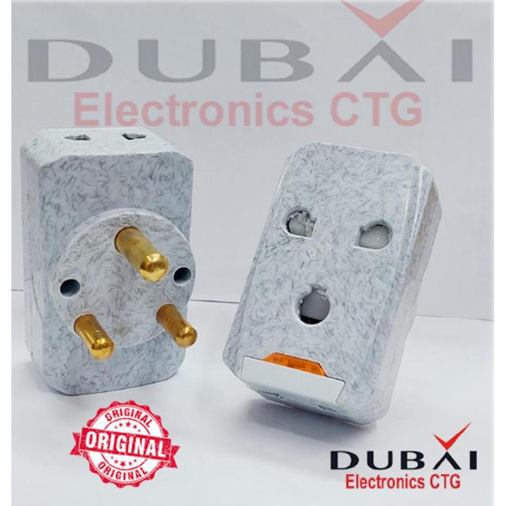 3 Pin Multi Socket Fire Proof Body Design, Round Pin Plug 15a Universal ...