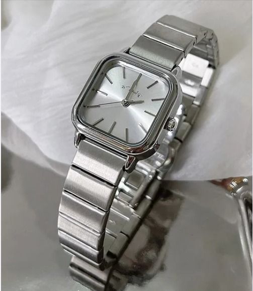 Inspired by CN high quality New Square Stainless Steel Analog Watch For ...