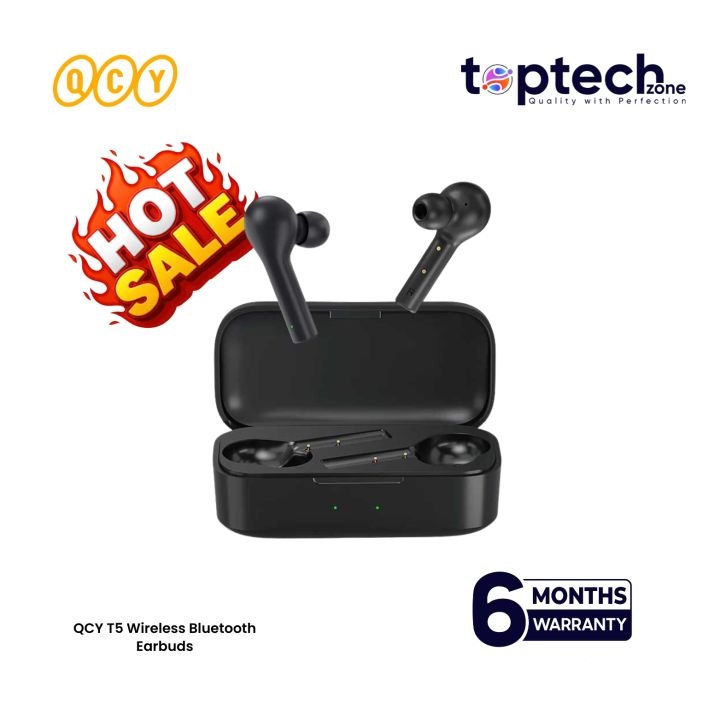 QCY T5 Wireless Bluetooth Earbuds | Daraz.com.bd