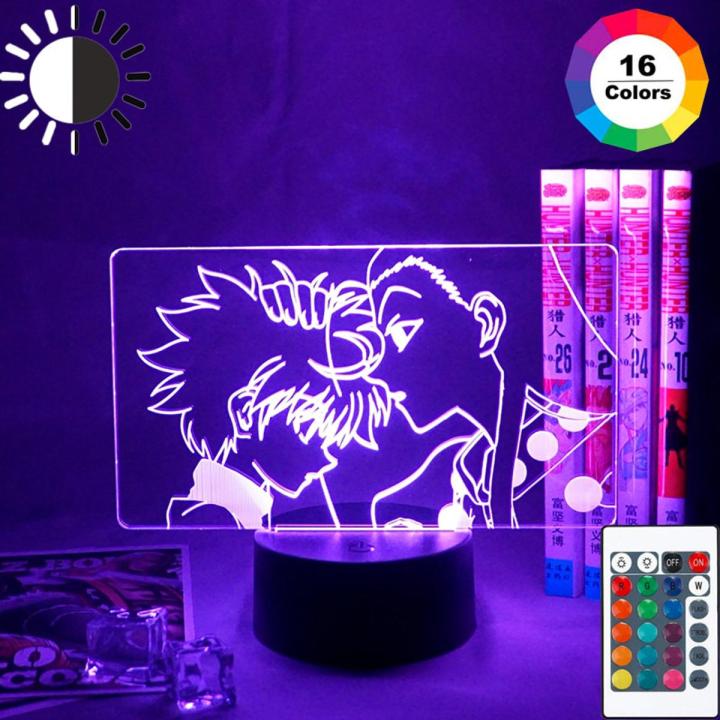 Killua Figure 3d Night Lamp Night Light Desk Lamp Anime Hunter X Hunter ...