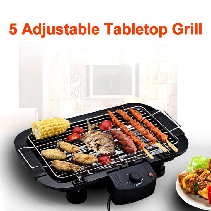 Electric BBQ Grill Machine - Black | Daraz.com.bd