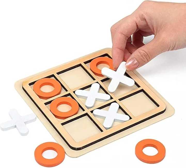 XO Triple Tic Tac Toe Wooden Board Game Casual Battle Board Game ...