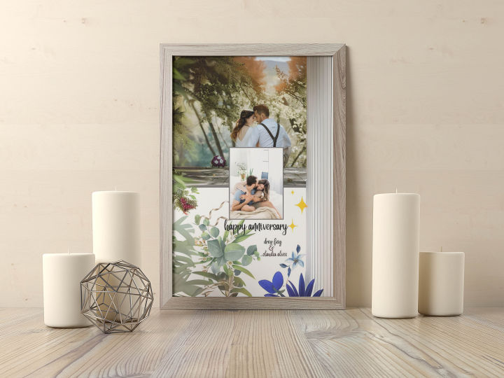 Customized Anniversary photo frame design | Daraz.com.bd