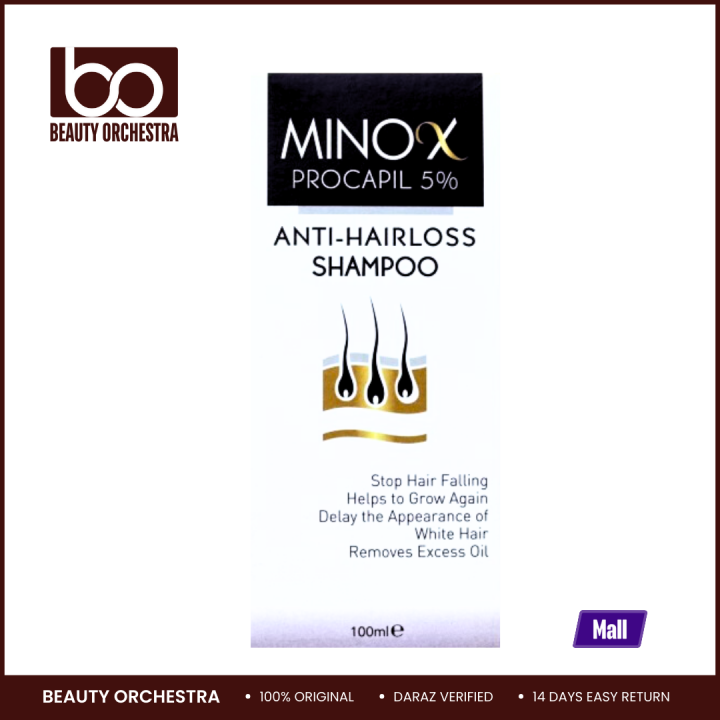 Minox Shampoo 5% DHT Blocking, Anti-Hairloss And Hair Regrowth Shampoo - 100ml | Daraz.com.bd