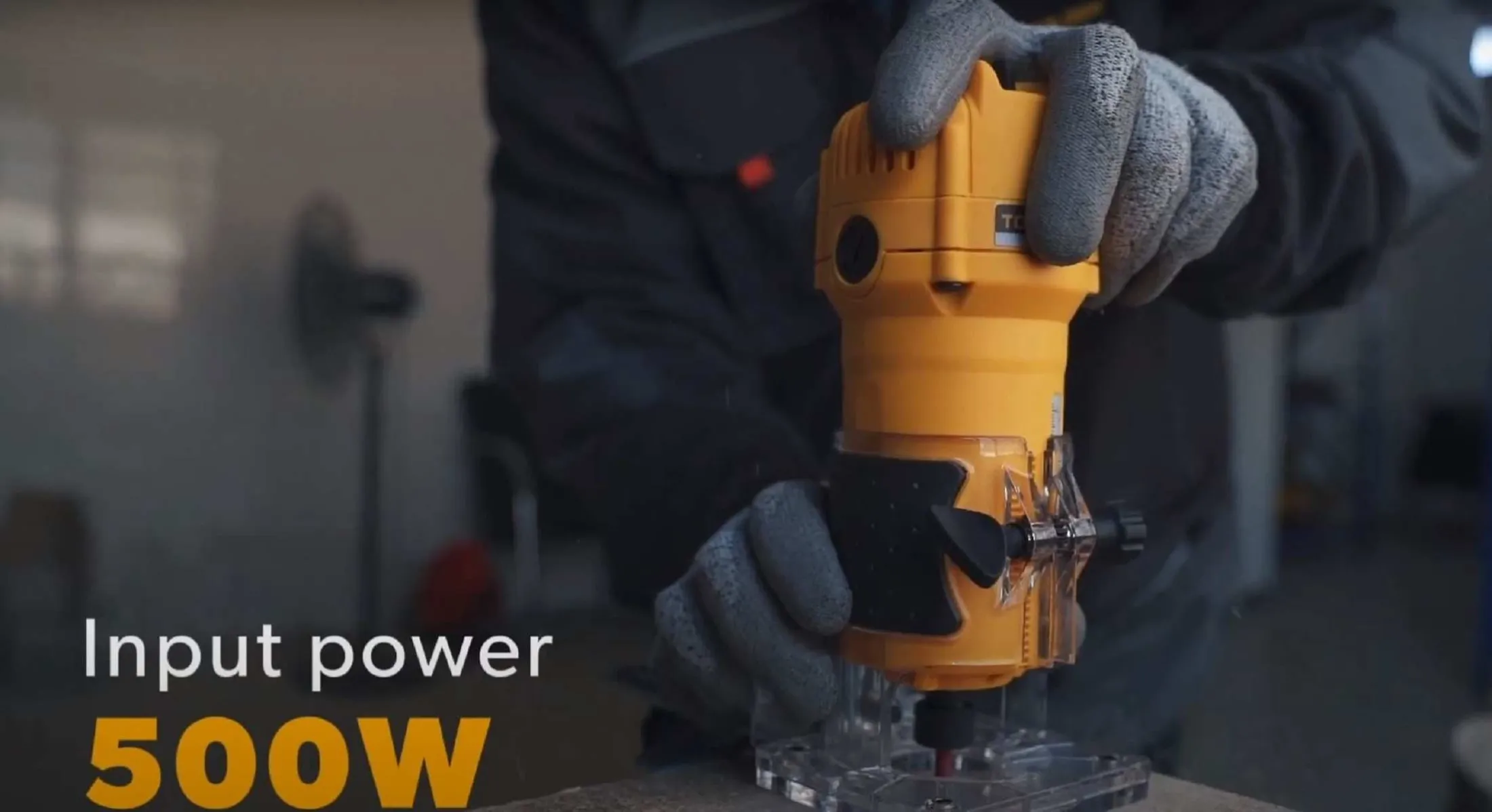 TOLSEN Electric Laminate Trimmer / Router, 500W, Chuck : 1/4″ or 6mm ...