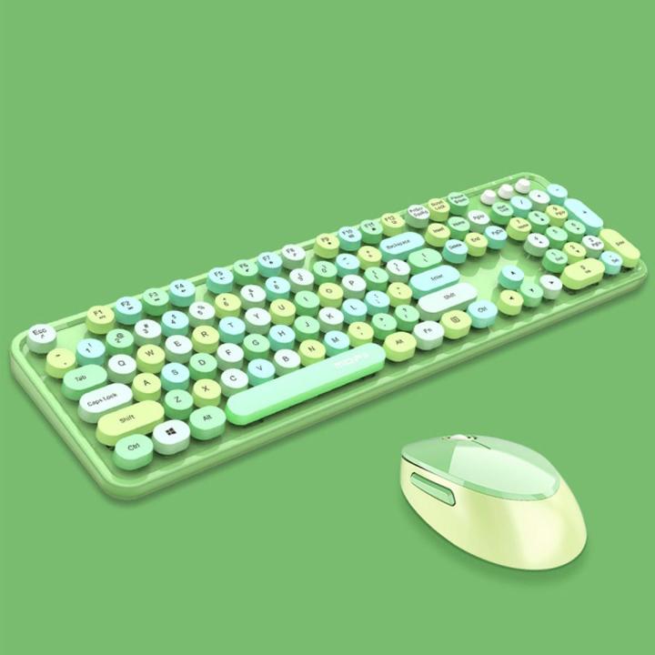 Mofii Sweet Wireless Keyboard And Mouse Set Girls Punk Keyboard Office ...