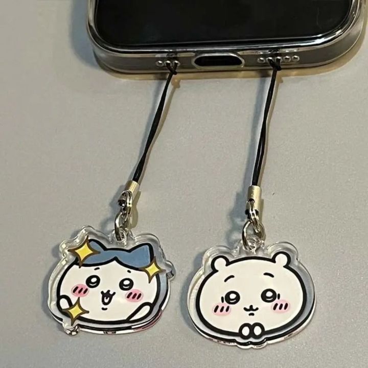 Funny Momonga Anime Chiikawa Phone Chain Rakko Toys Kawaii Usagi ...