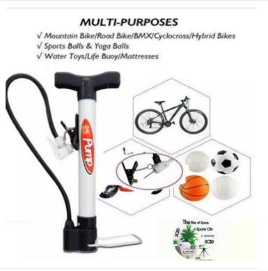 Multi Purpose Mini Hand Pumper - Silver | Daraz.com.bd