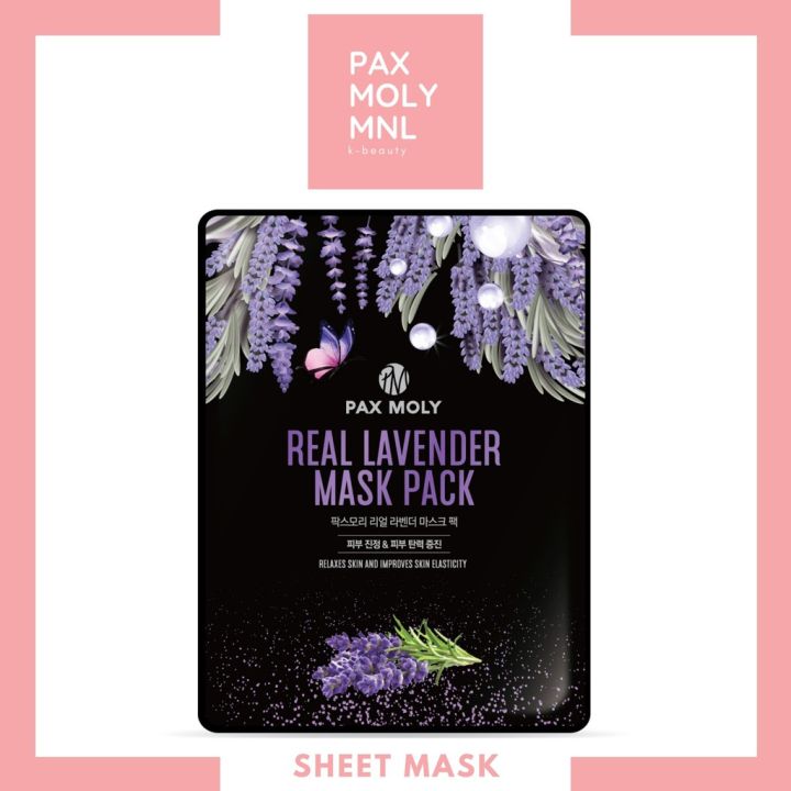 Pax Moly Real Lavender Mask Pack 25ml [Korean Face Sheet Mask] | Daraz ...