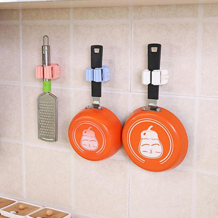 Folding Rack Hanger On Walls Kitchen Tool Storage Rack Mop Organizer ...