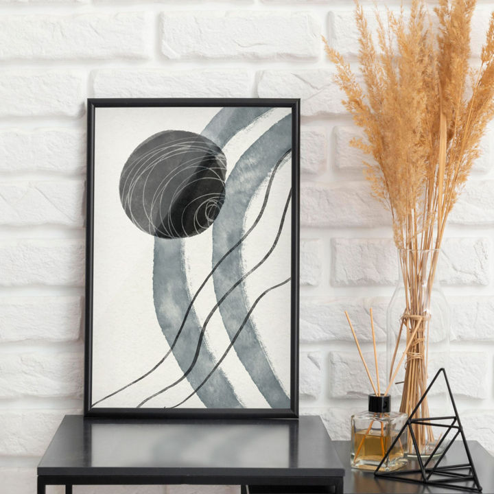 Abstract Watercolor Shapes Wall Poster - Home Decor Wall Decor Poster ...
