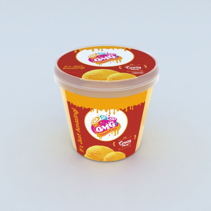 OMG Crazy Mango Netflix Tub Ice Cream (500ml) | Daraz.com.bd