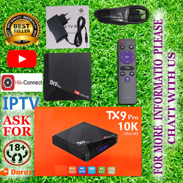 TX9 Pro 10K Ultra HD 8GB RAM + 128GB ROM Android 13 Smart TV Box ...