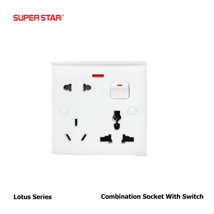 Lotus All Rounder Combined Socket | Daraz.com.bd