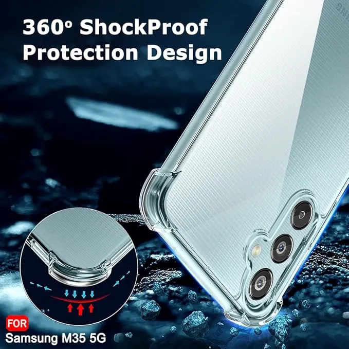 Samsung M35 Soft TPU Back Case – Flexible, Transparent, Shockproof ...