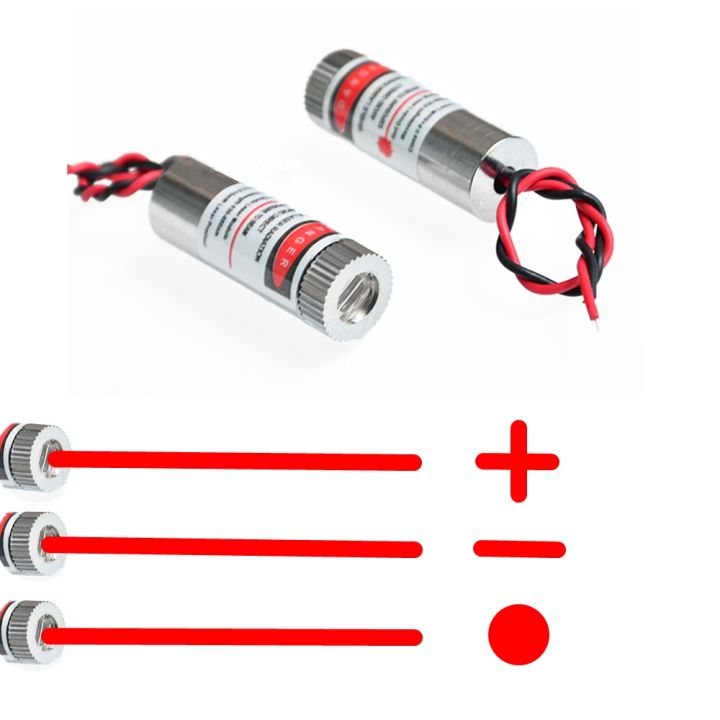 650nm 5mW Red Point / Line / Cross Laser Module Head Glass Lens ...