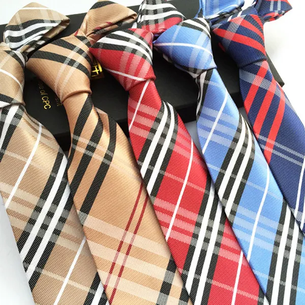 Burb*rry Check Pattern Neck Tie For Men (1 PS) With Box | Daraz.com.bd