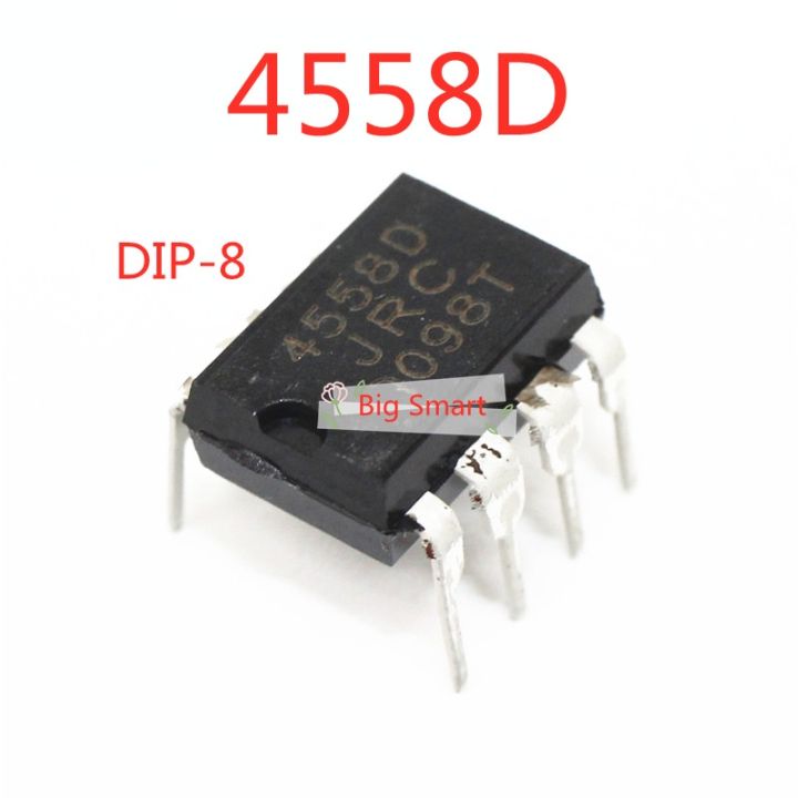 10pcs 50pcs JRC4558D DIP8 NJM4558D 4558D JRC4558 DIP-8 4558 Dual Op Amp ...