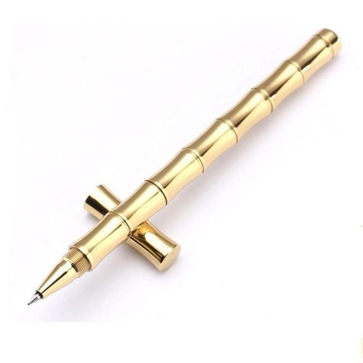 Bamboo Type Handmade Brass Pen Fashion-style Signature pen | Daraz.com.bd