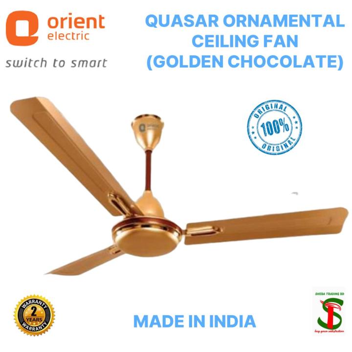 Orient Quasar Ornamental Ceiling Fan 900 Mm 36 Inches Bd
