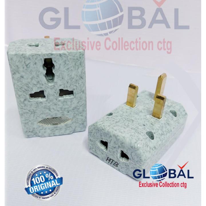 3 Pin Multi Socket 13A Chromic Design . Heavy Duty Professional - Multi ...