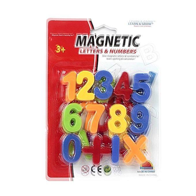 Magnetic Letters and Numbers Toy - Multi-Color | Daraz.com.bd