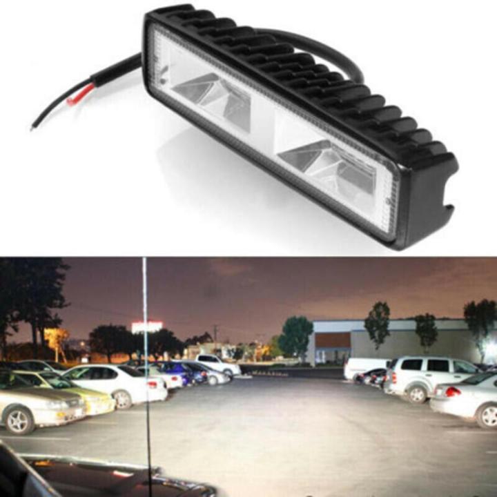 New 2pcs LED Light Bar Universal Fog Light 18W 12V 16LED Car Work Bar ...