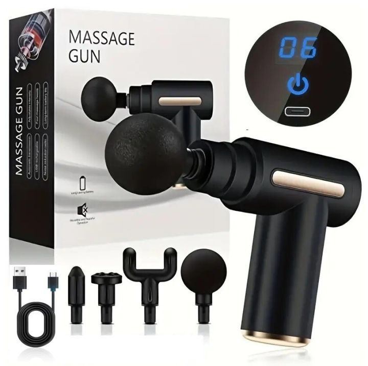 💪 Digital Display Massage Gun – 6 Speed Vibration Therapy | Daraz.com.bd