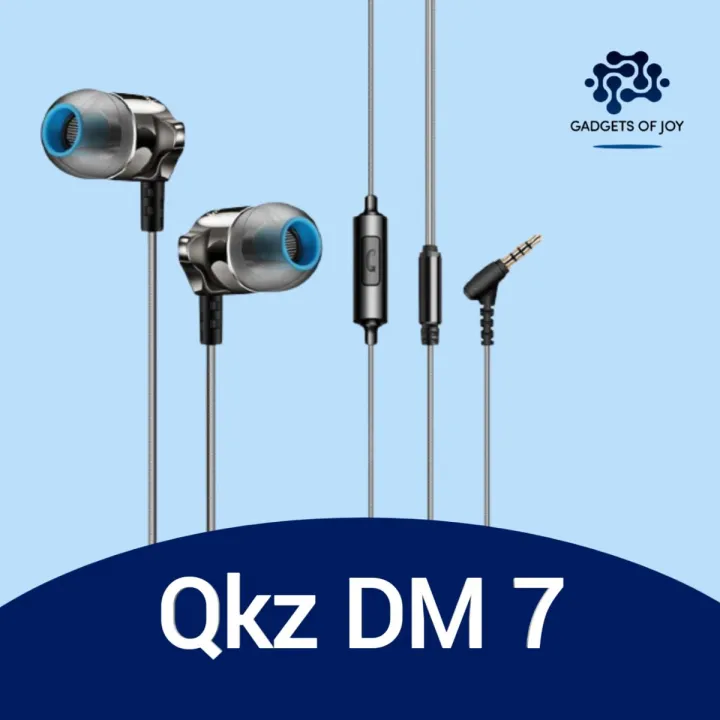 QKZ DM7 Zinc Alloy In Ear HiFi Earphone Stereo Bass Headset | Daraz.com.bd