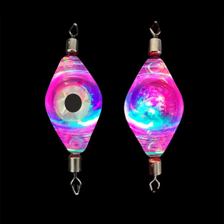 LED Fishing Bait Light Eye Shape Fishing Lure Light Waterproof Sensing ...