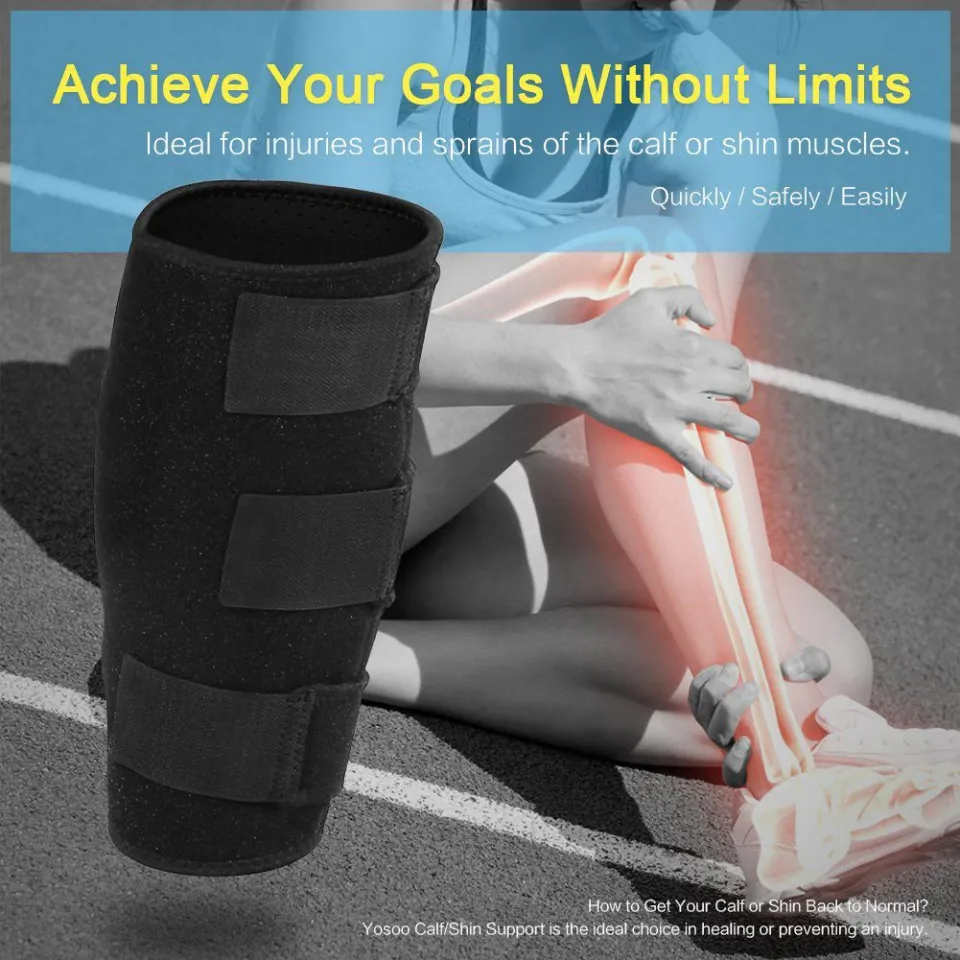 Calf Compression Sleeve Hobrave 2-Pack Calf Brace Shin Splint ...