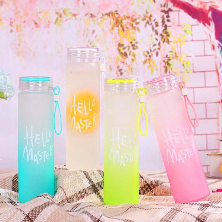 Water Bottle Hello Master Glass Drinking water Bottle 450ml - Water ...