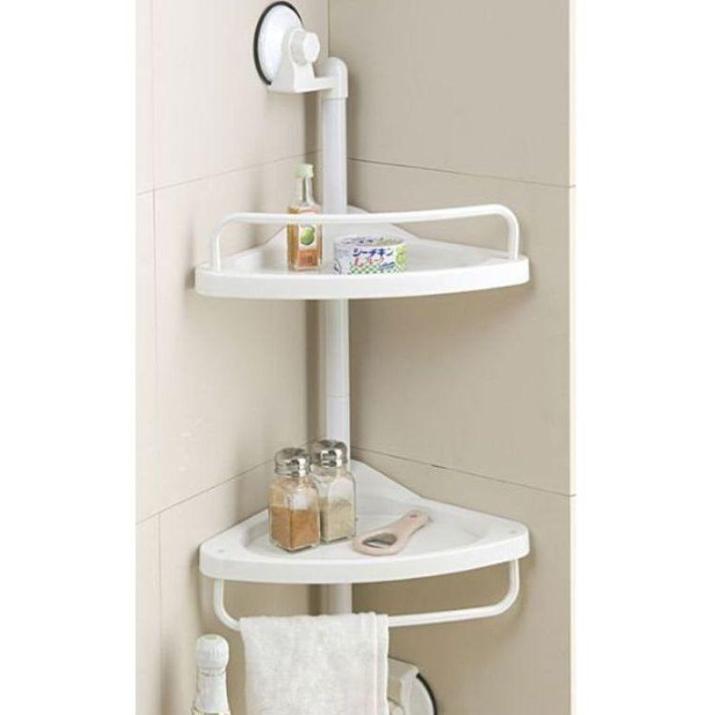 Bathroom Corner Shelf - White | Daraz.com.bd