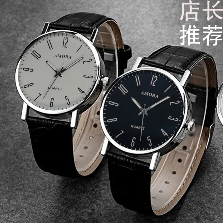 New AMORA Watch Korean Business Fashion Simple Quartz Adult Men's Watch ...