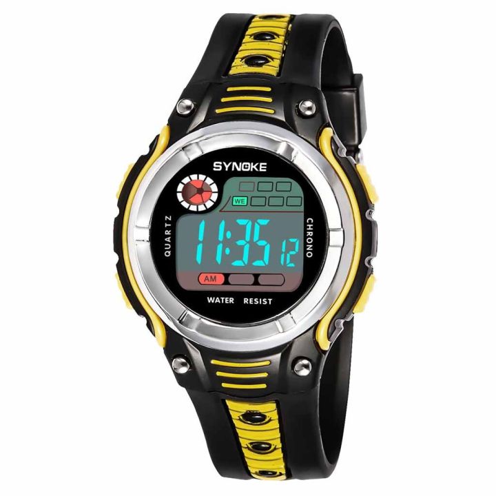 Two-Color Large Screen Student Children's Sports Waterproof Electronic ...