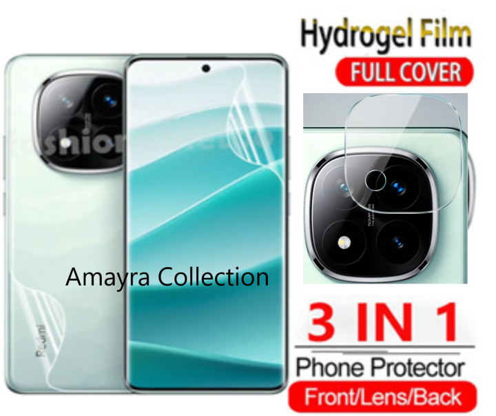 3in1 Protector Combo Pack for Xiaomi Redmi Note 14 Pro 5G (Front ...