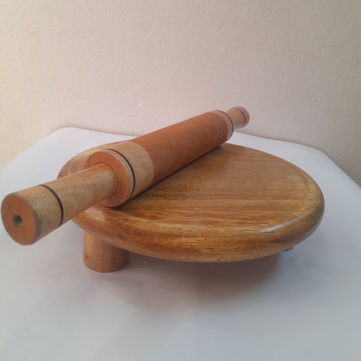High-Quality Wooden Piri Roller for Perfect Roti and Parota Making ...