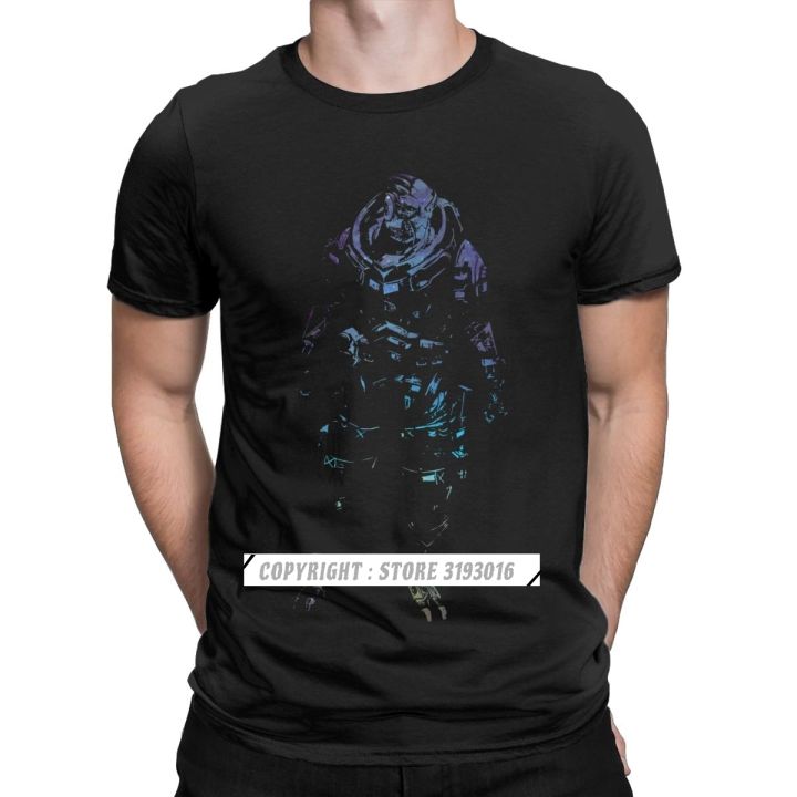 Mass Effect Garrus Space Gradient Men Tee Shirt Shepard Commander ...
